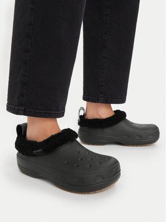 Crocs Pantoletten Classic Lined Shorty 211380 Schwarz