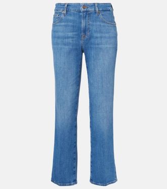7 For All Mankind Jean droit Calie à taille mi-haute