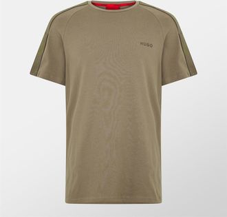 HUGO BOSS Hugo - Sporty T-Shirt f&uuml;r Herren, Logo (Hellbeige)