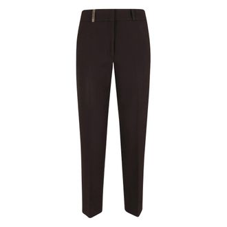 PESERICO Pantalon Droit - Femme - Pantalons - Brun - Taille: 36 FR