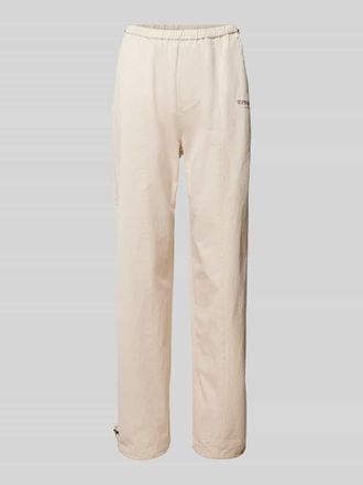 Sixth June Straight Leg Stoffhose mit Label-Stitching