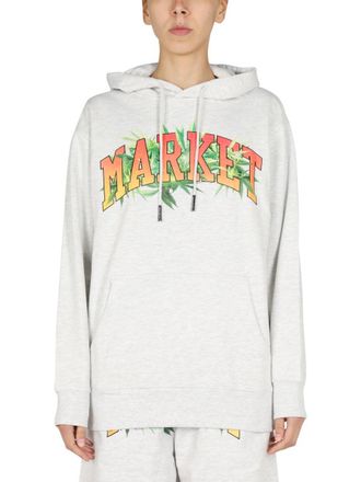 Market Logo Print Sweatshirt - Gray