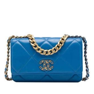 Chanel Pre-owned 19 Wallet On Chain - - Pre-owned - Damen - Blau - ONE SIZE