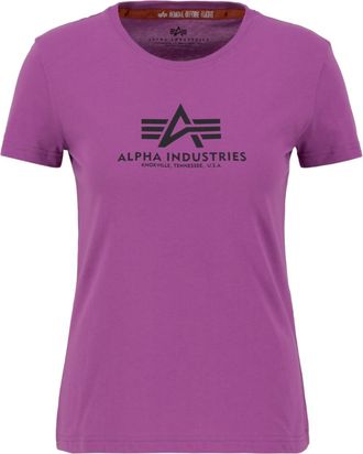 Alpha Industries Alpha Industries Damen New Basic T Wmn T-Shirt, Dark Magenta, M