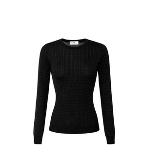 Elisabetta Franchi Damen, Strickwaren, Schwarzk, XSGröße