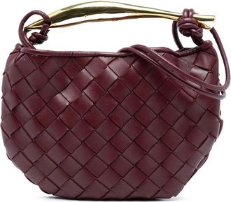 Bottega Veneta Hobo Bags - Baby Lambskin Intrecciato Sardine Satchel - Gr. unisize - in Rot - f&uuml;r Damen
