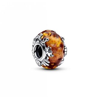 Pandora Moments Disney Der K&ouml;nig der L&ouml;wen Murano-Glas-Charm aus Sterling Silber, Kompatibel Moments Armb&auml;ndern, 793252C00
