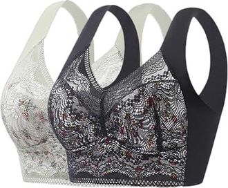 Generic Bustier pour femme - Bretelles r&eacute;glables - Couverture compl&egrave;te - Soutien-gorge confortable sans armatures - Soutien-gorge sans armatures, bleu fonc&eacute;, 