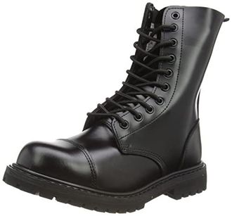 Mil-Tec Miltec Mil-Tec Mixte Boots 10 Trous Invader Botte mi-Mollet, Noir, Taille Unique