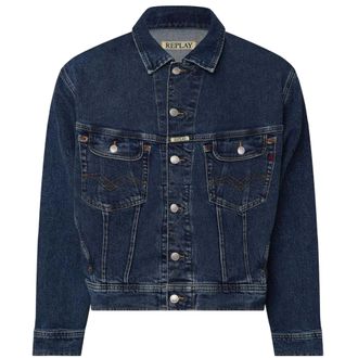 Replay Jeansjacke f&uuml;r Herren, Baumwolle, Komfortabel (Blau)