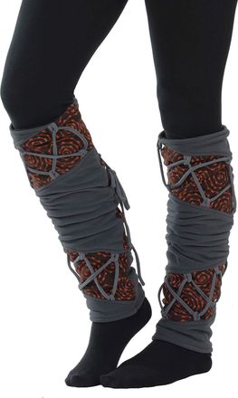 Purewonder Damen Stulpen Beinstulpen Fleece Beinw&auml;rmer Nr. 4 Grau