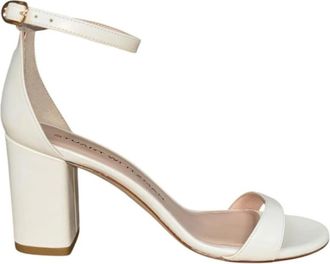 Stuart Weitzman Femme, Chaussures, Beige, Taille: 37 1/2 EU Sandales &agrave; bride cheville