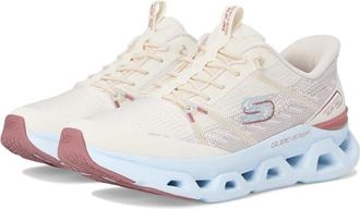 Skechers Glide-Step Altus-Fast Lane Baskets à Enfiler Mains Libres pour Femme, Ntlb = Bleu Clair Naturel, 39 EU