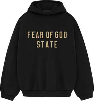 Fear of God Homme, Sweatshirts et sweats &agrave; capuche, Noir, Taille: S Essentials Fleece Sweat &agrave; capuche