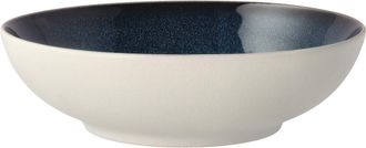 Bitz Gastro Pastateller Dia 20 x 6 cm 1000 ml Weiss/Dunkelblau