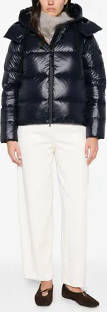 Peuterey Quilted Padded Down Jacket - Navy