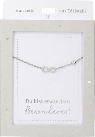 Depesche Damen Halskette mit Herz-Anh&auml;nger, Silberfarbend oder Goldfarbend, 42-47cm Verstellbar, in verschiedenen Varianten mit Symbolen, Buchstaben oder Stern