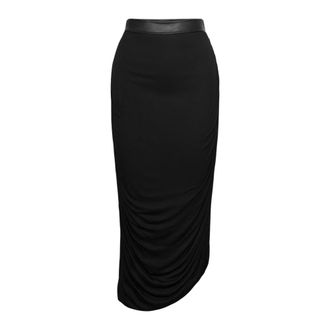 Envelope 1976 Moderer Asymmetrischer Verdi Rock - - Skirts - Damen - Schwarzk - L