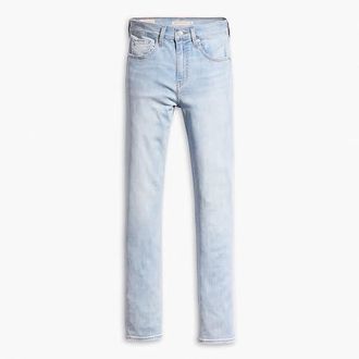 Levi's Femme Jeans 724 High Rise Straight, Cool Bright en Bleu, 33W / 32L