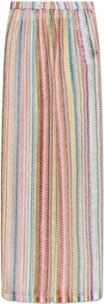 Missoni Femme, Pantalons, Multicolore, Taille: 40 FR Pantalon &agrave; jambes larges