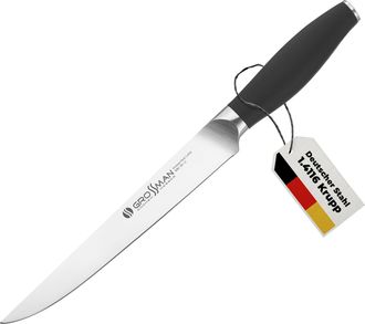 Greta Magnusson-Grossman 480VN - Verbena | Tranchiermesser 33,3 cm | Ultrascharfer K&uuml;chenmesser | Deutschem Edelstahl Klinge 19,7 cm | mit Ergonomischen Griff 13,6 cm (167 Gra