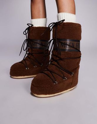 Moon Boot Moonboot - Icon - Bottes de ski en polaire - Marron-Brown