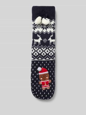 Capelli Socken in Strick-Optik Modell Gingerbread Home