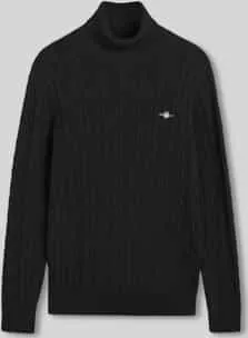 GANT Rollkragenpullover mit Logo-Detail