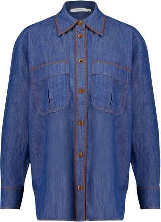 Zimmermann Femme, Blouses et Chemises, Bleu, Taille: 40 FR Chemises