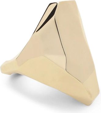 Lanvin Femme, Accessoires, Jaune, Taille: 49 MM Cubic Metal Ring