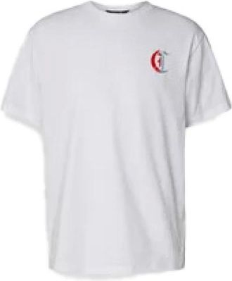 Just Cavalli Homme, Tops, Blanc, Taille: 2XL T-shirt