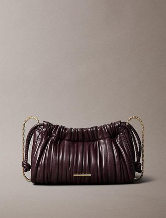 Calvin Klein Mini sac bandoulière plissé avec chaîne