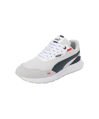 Puma Unisex Adults Fashion Shoes RUNTAMED Trainers & Sneakers, FEATHER GRAY-DARK NIGHT-PUMA WHITE, 43