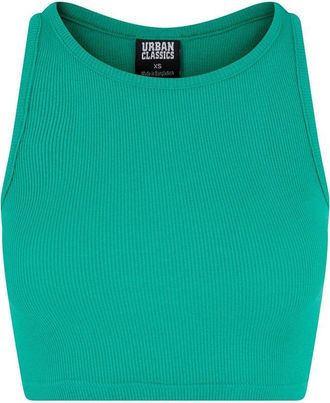 Urban Classics Muskelshirt Urban Classics Damen Ladies Cropped Rib Top (1-tlg)