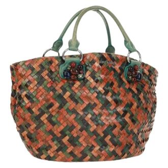 Miu Miu Sac &agrave; main en cuir Pre-owned - Femme - Pre-owned - Multicolore - Taille: ONE Size