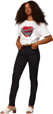 Kings of Indigo Damen Juno Jeans, Stay Black Rinse, 32W / 30L EU