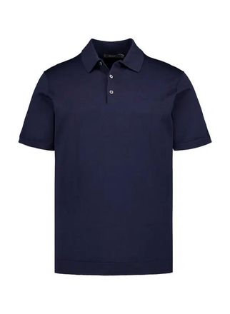 Boggi Milano Herren Polo-Shirt blau