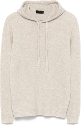 Roberto Collina Melierter Hoodie - Nude
