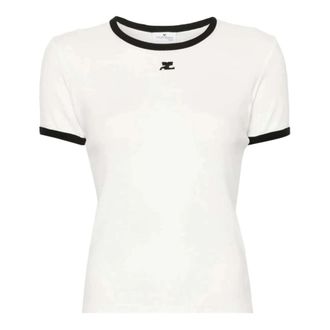 Courr&egrave;ges T-Shirts - - Tops - Damen - Wei&szlig; - S