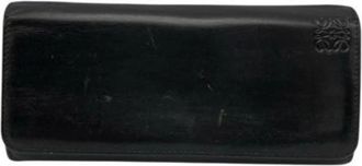 Loewe Portefeuille long (bi-pli) Pre-owned - Femme - Pre-owned - Noir - Taille: ONE Size