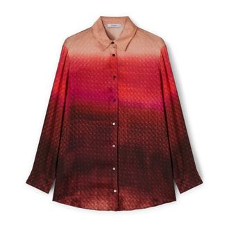 Motivi Ombr&eacute; Satin-Shirt - - Blouses & Shirts - Damen - Mehrfarbig - XS