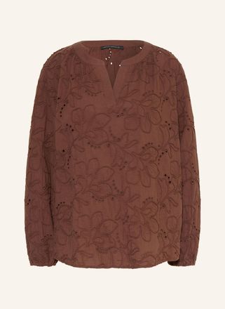 Betty Barclay Blusenshirt Mit Lochspitze braun