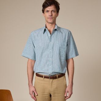 Bexley Colten MC - Chemise homme chambray vert et blanc