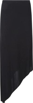 Frankie Shop Femme, Jupes, Noir, Taille: 36 FR Kitty Sheer Asymmetric Skirt