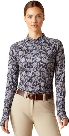 Ariat Womens Lowell Wrap Baselayer Top Long Sleeve in Block Flower, Size X-Large, by Ariat
