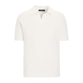 Oscar Jacobson Patrick Poloshirt - - Knitwear - Herren - Wei&szlig; - L