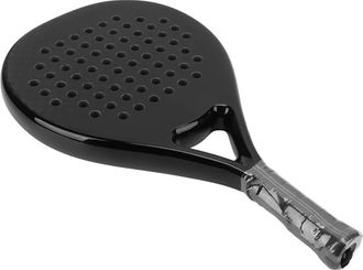 Generic Cosiki Strandtennisschl&auml;ger, Schwarzes Tennispaddel aus Vollkarbonfaser, Sportger&auml;t mit Eva-Memory-Schaumkern, Handschlaufe und Quadratischem Kopf mit