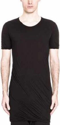 Rick Owens Homme, Tops, Noir, Taille: S Double Tee Ru01D 3256 UC 09