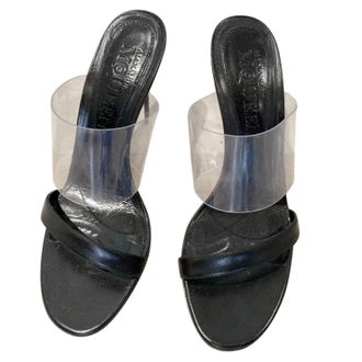 Alexander McQueen Leather & PVC Sandals Size 38
