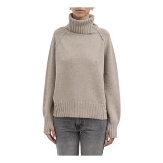 Isabel Benenato Maglia Collo Alto Misto Cashmere - - Knitwear - Damen - Grau - S